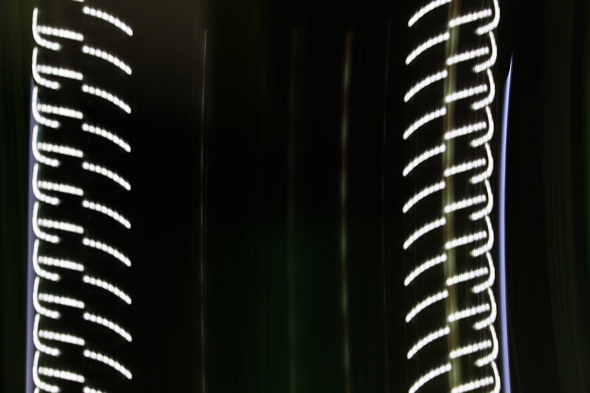 Light Painting Dan Bennett 002, The front running-lights of a Tesla ...