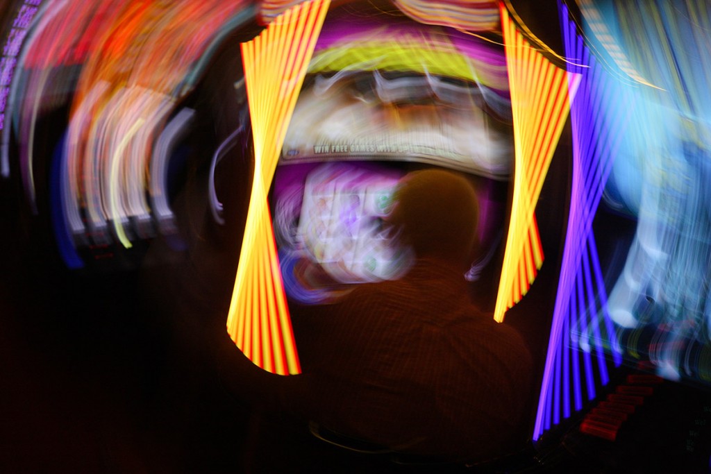 Light Painting Dan Bennett 006, A slot machine in a casino | Light ...