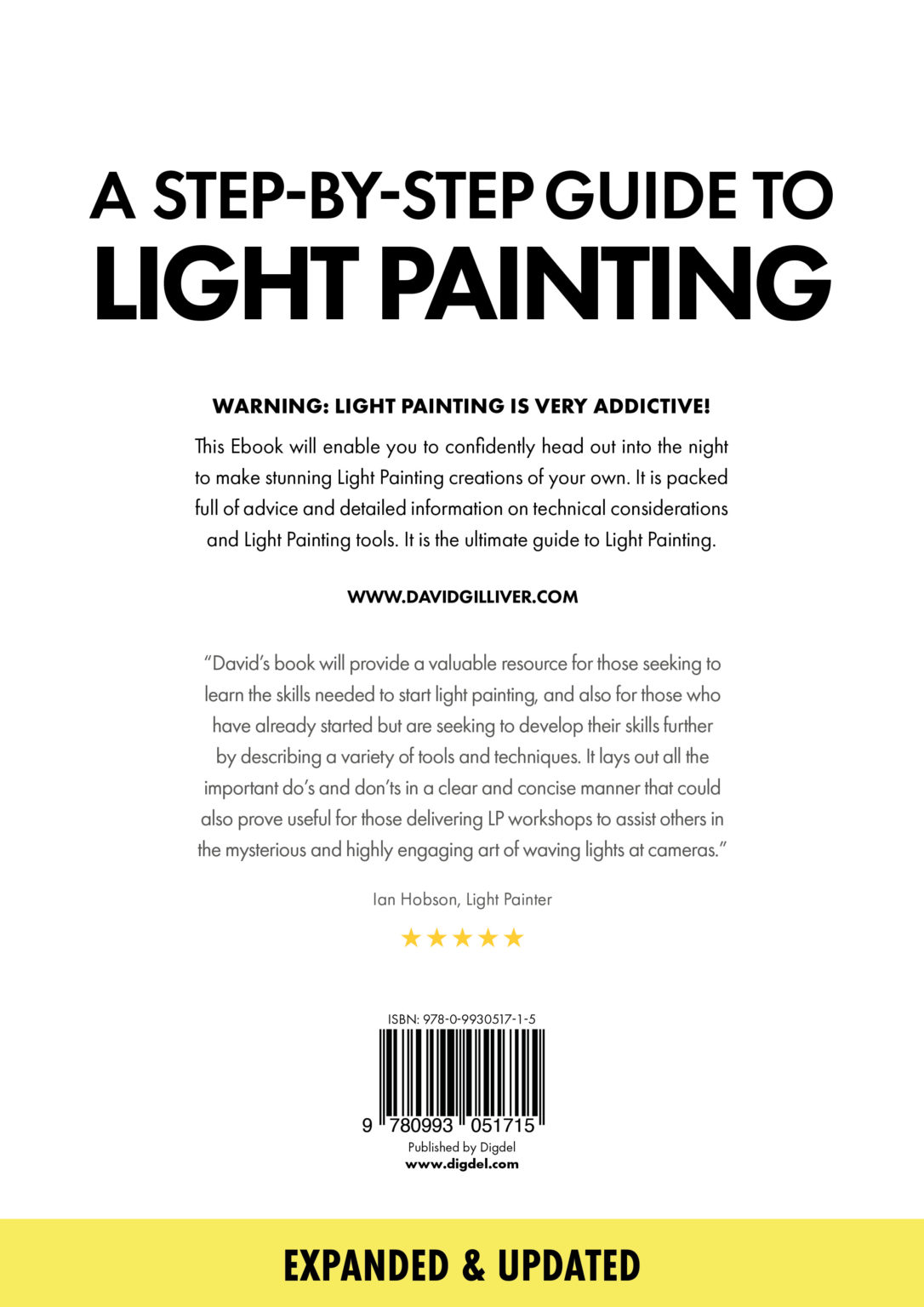 New Light Painting How To Book by David Gilliver | Light Painting ...