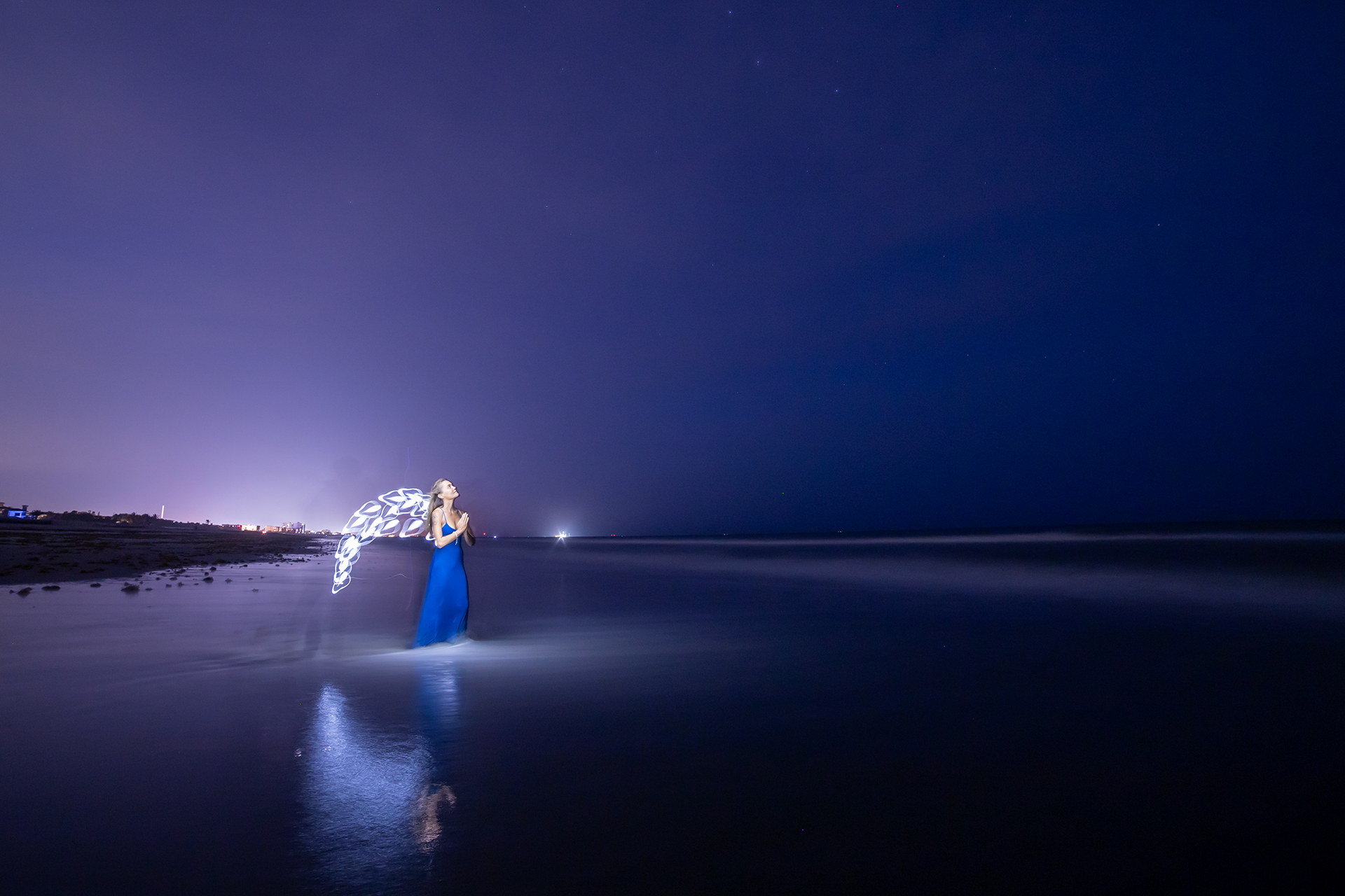 Light Painting an Angel During a SpaceX Rocket Launch | Tutorial